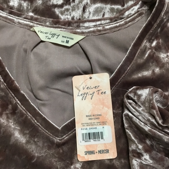 Spring + Mercer | Tops | Spring Mercer Velvet Legging Tee Hilow Tunic ...